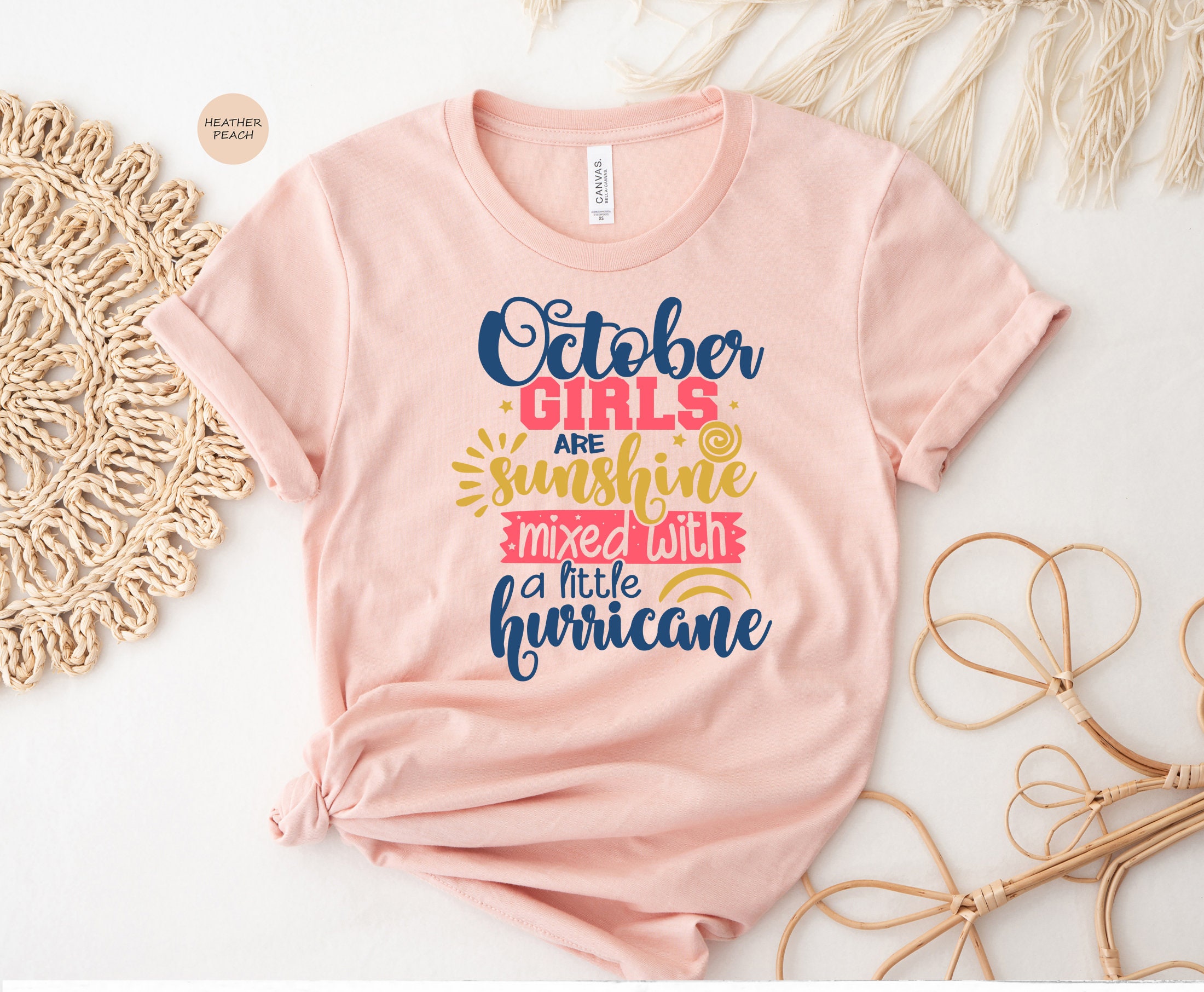 October Birthday Shirt,october Girl Gift,october is My Birthday Shirt ...