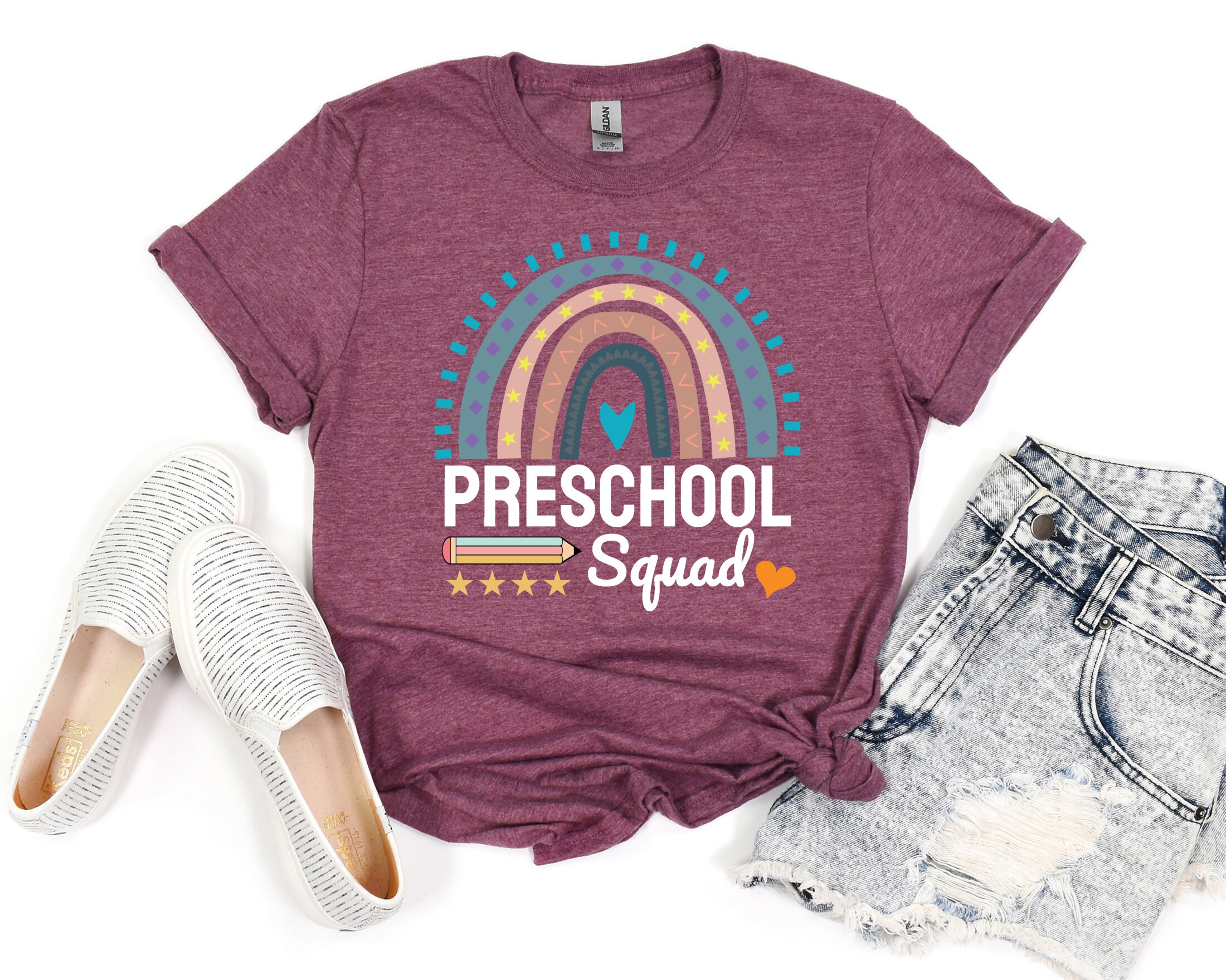 Preschool Squad Shirt back to School Shirt First Day of - Etsy