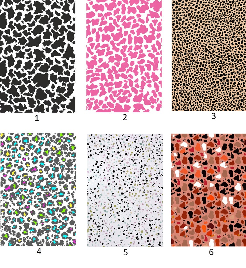 Polymer Clay Transfer Paper, Cow Print Clay Transfers, Cheetah Print ...