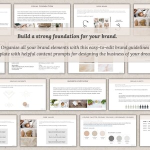20-page Brand Guidelines Template / Canva / Brand Style Guide / Brand ...