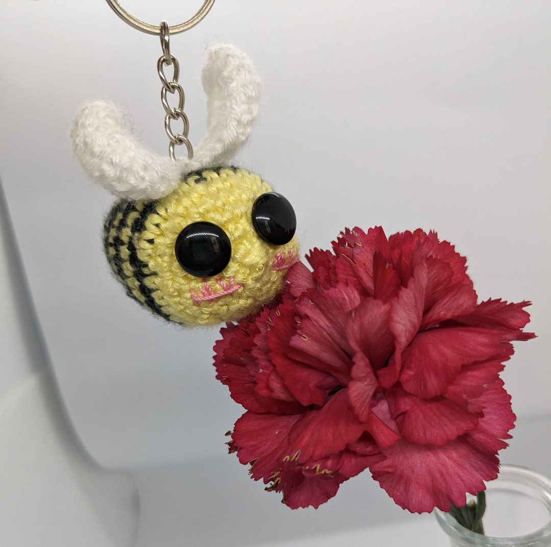 Bumblebee Keychain, Crochet Keychain, Cute Keychain, Bee Plush, Plush ...