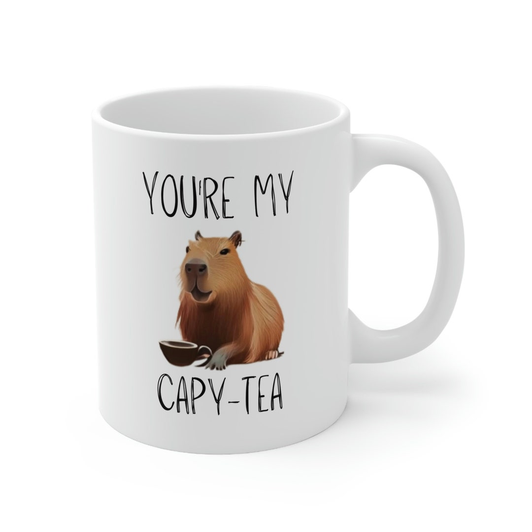 Capybara Mug, You're My Capy-tea Cup, Capybara Gift, Cute Animal Mug ...