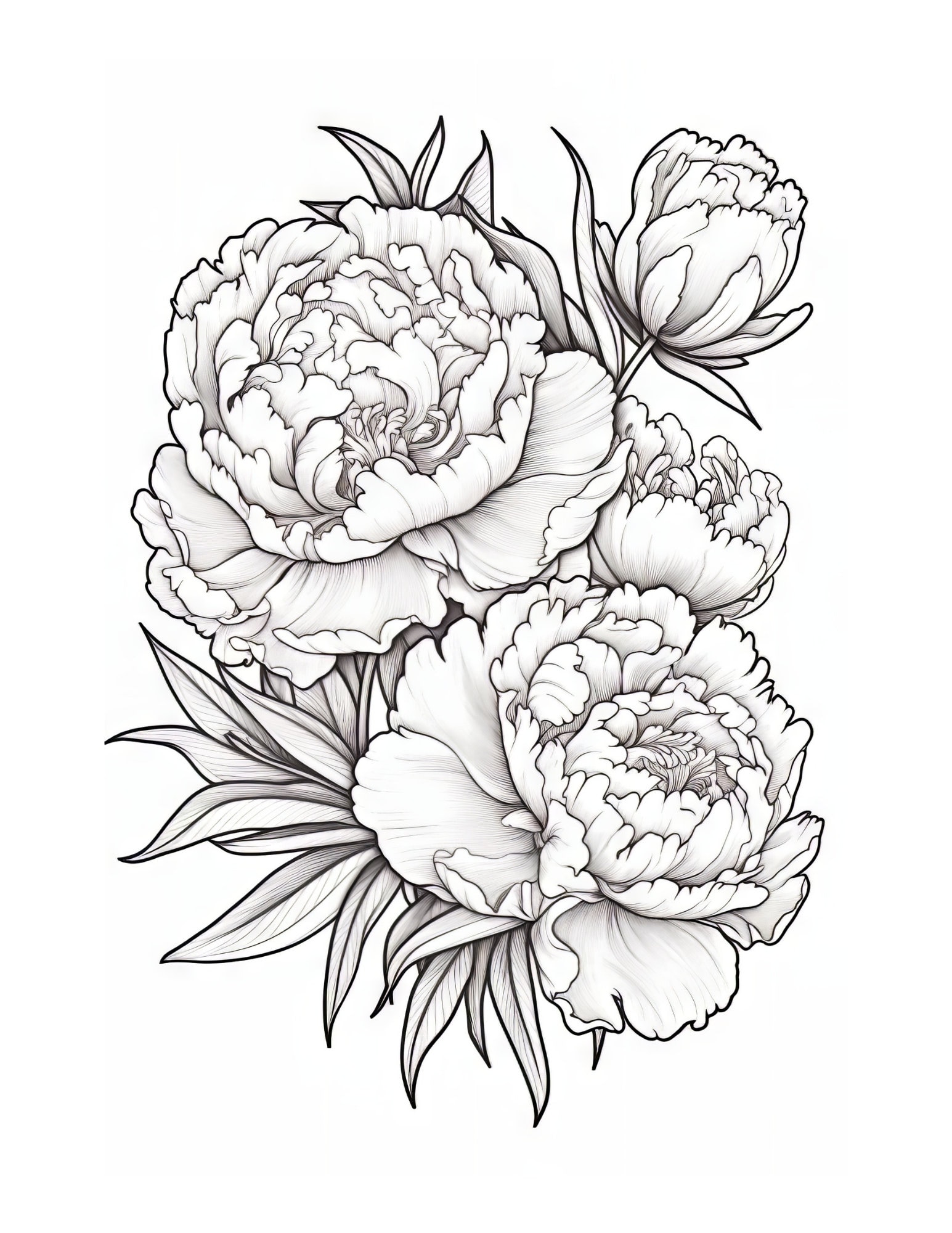 Flower Coloring- Mindful Coloring- Mindful Coloring Page- Adult Mindful ...
