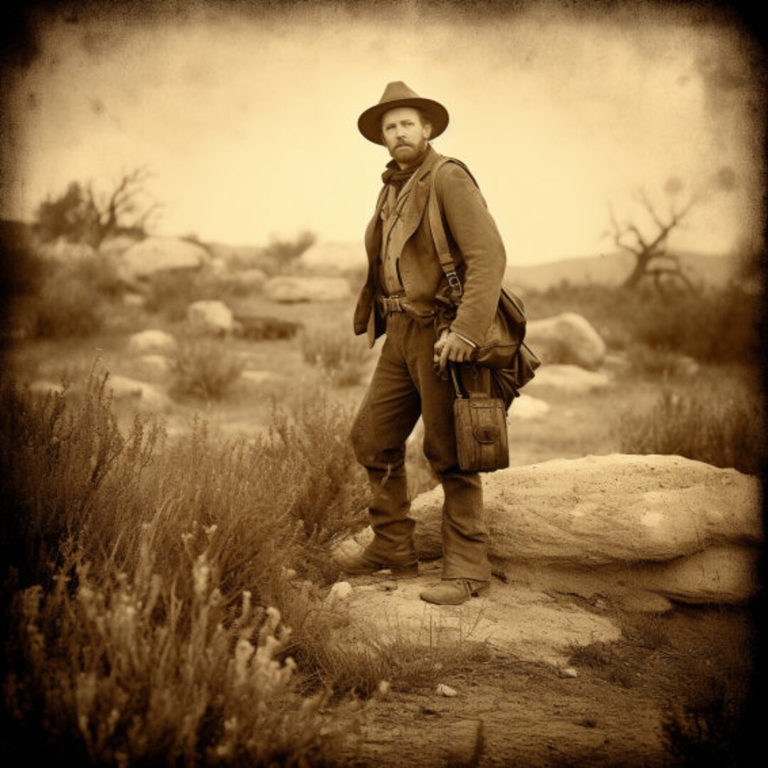 1800s Explorer Digital Image - Etsy