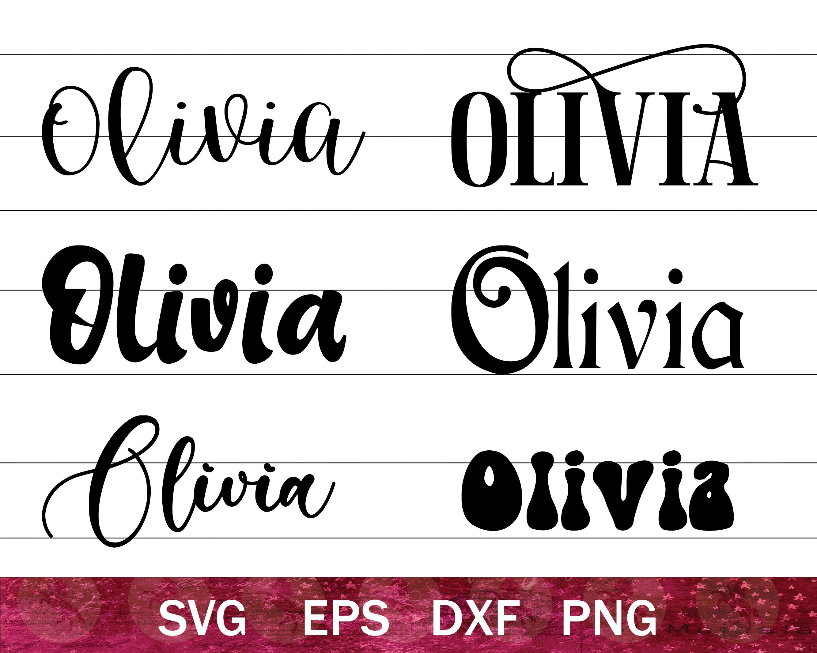 Olivia SVG Bundle, Olivia Name SVG, Baby Olivia Shirt Design Digital ...