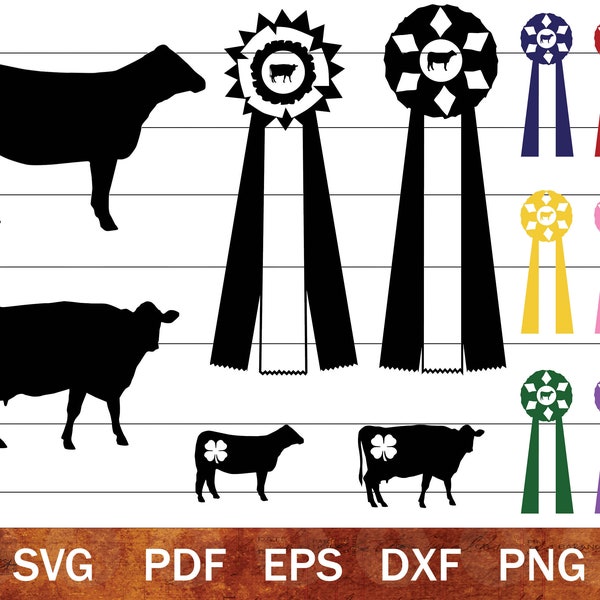 Show Heifer Silhouette - Etsy