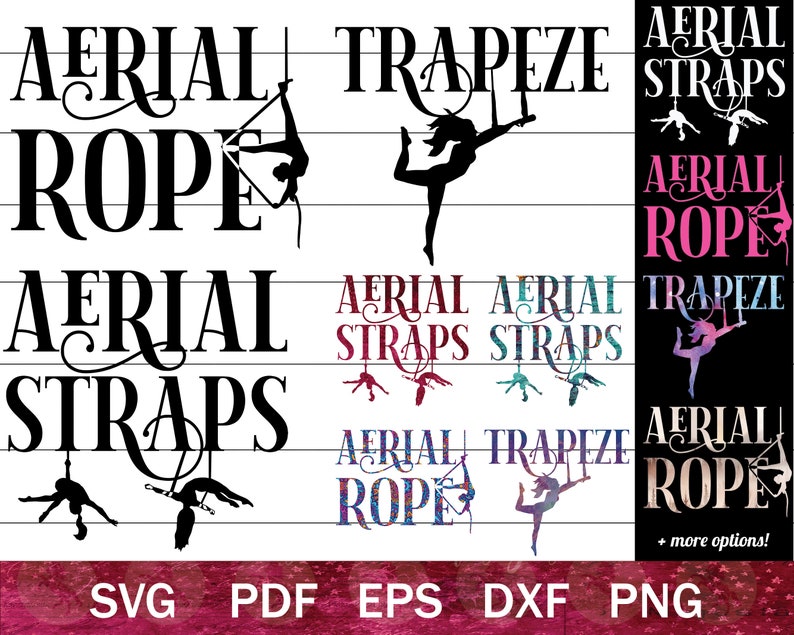 Aerialist SVG Bundle, Aerial Straps SVG, Aerial Rope Shirt Design ...