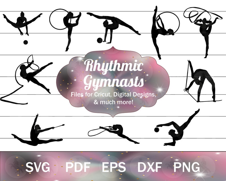 Rhythmic Gymnastics SVG Bundle, Rhythmic Gymnast SVG, Rhythmic Gymnast ...