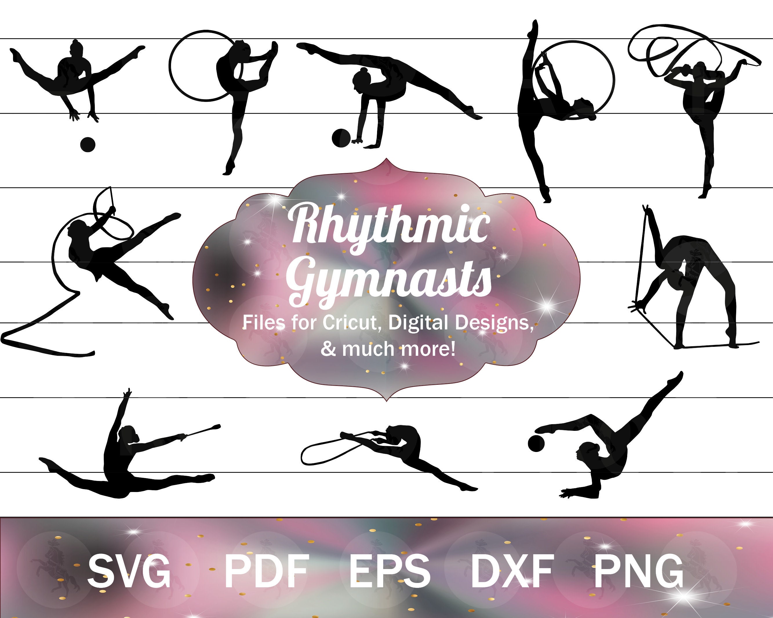 Rhythmic Gymnastics SVG Bundle, Rhythmic Gymnast SVG, Rhythmic Gymnast ...
