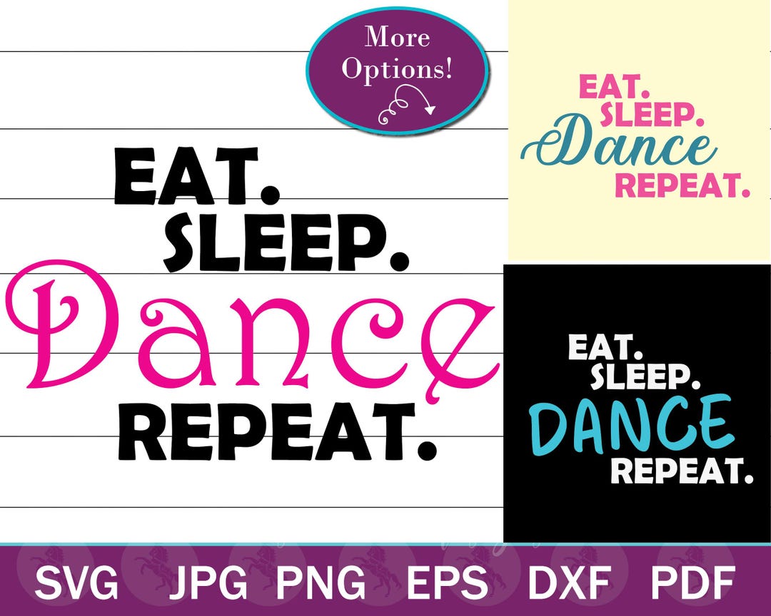 Eat Sleep Dance Repeat SVG PNG, Dancer SVG, Massage Therapy Shirt ...