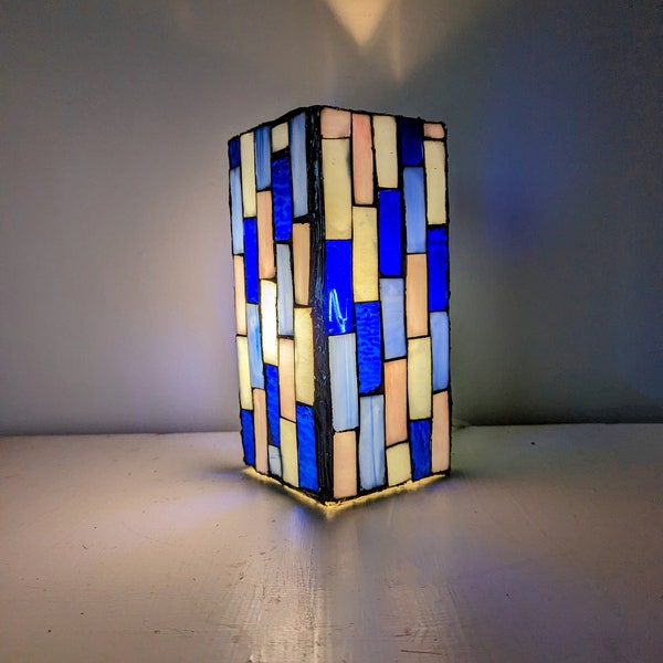 Stained Glass Table Lamps Geometric - Etsy