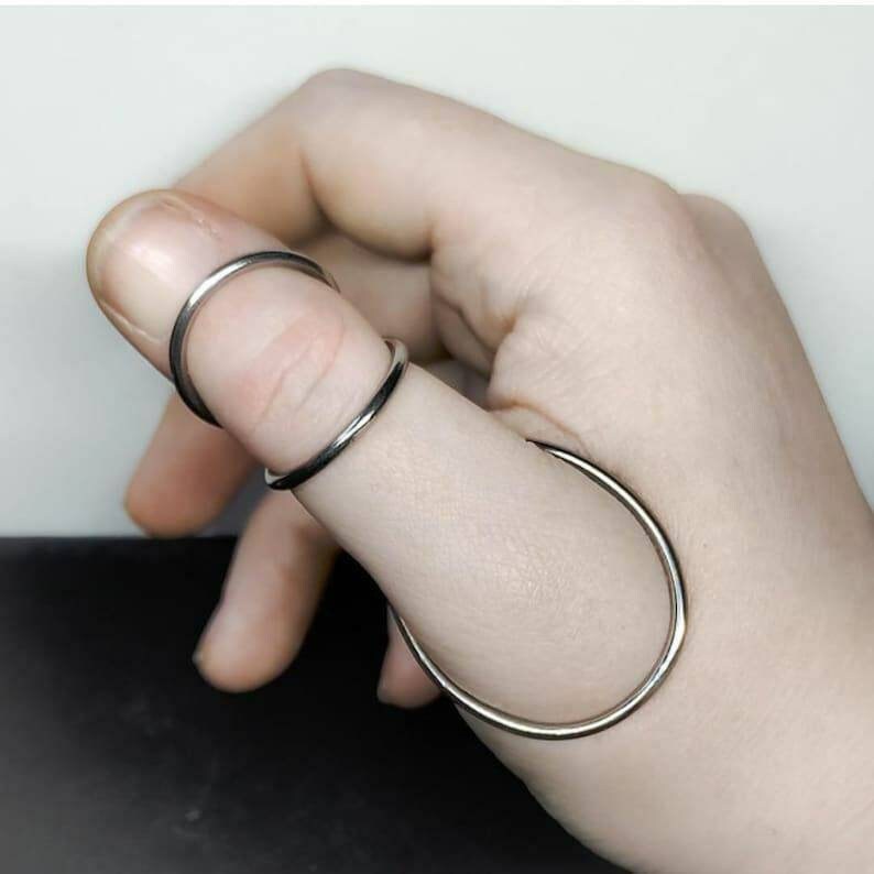 Thumb Splint 925 Silver Ring, MCP Hyperextension Splint, Arthritis ...