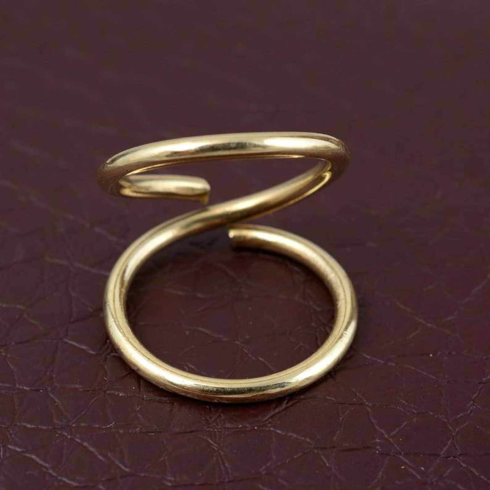 Swan Neck Sterling Silver Splint Ring Adjustable for PIP or DIP Joint ...