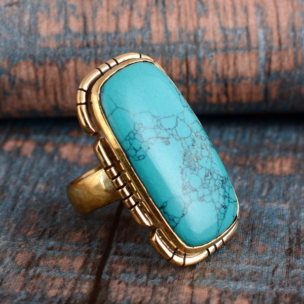 Handmade Turquoise Ring - Etsy
