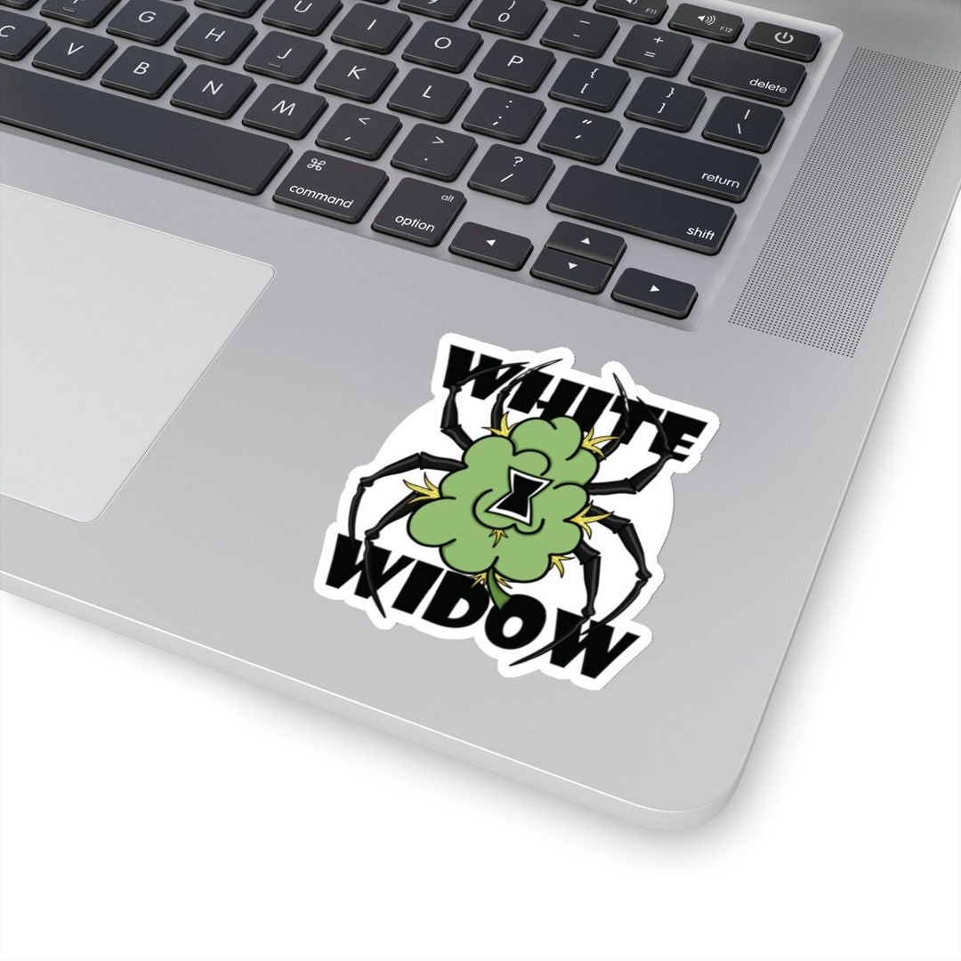 White Widow Strain Kiss-cut Sticker Weed Label Marijuana Decal Cool ...