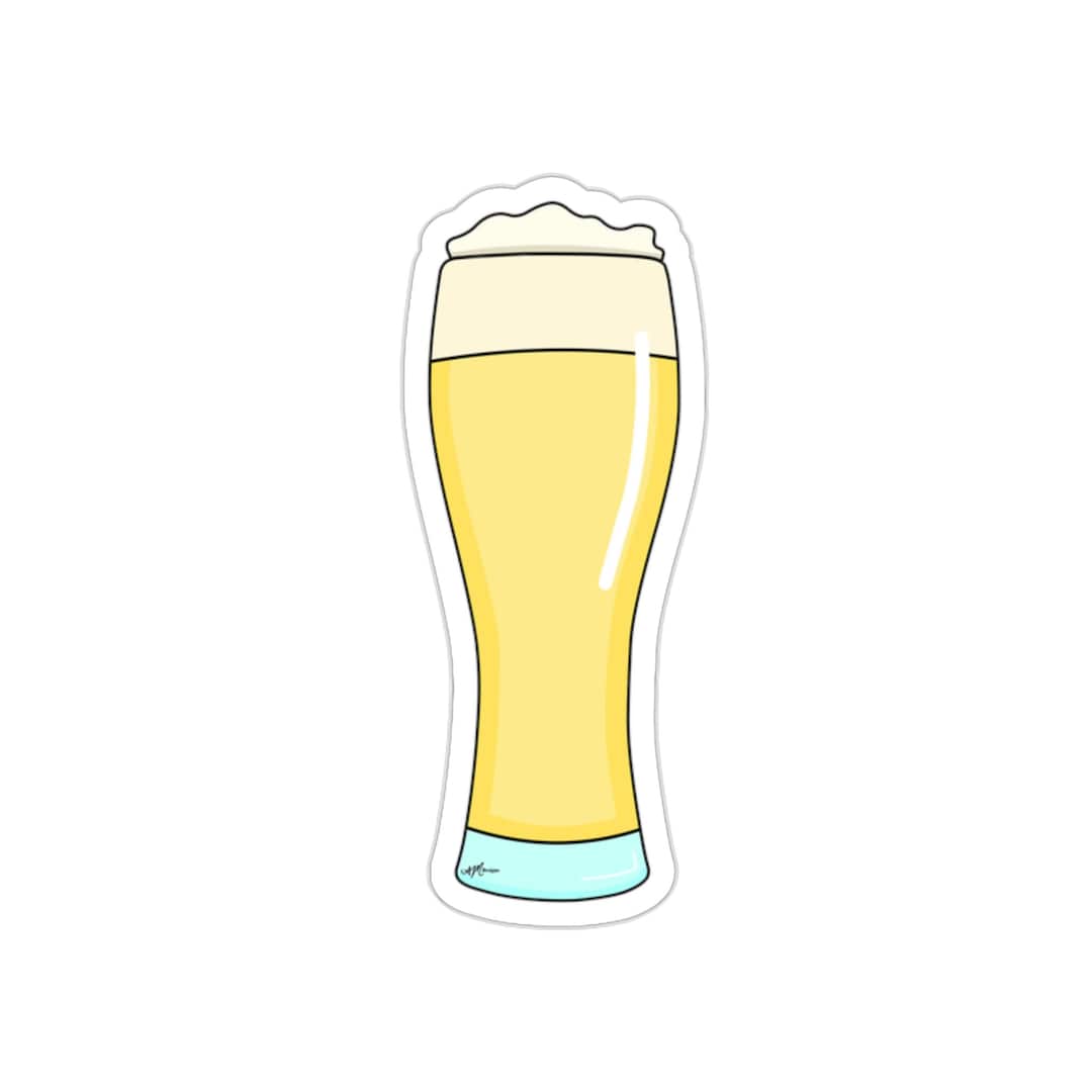 Tall Beer Cute Simple Die-cut Sticker | Decal Sticker for Beer Lovers ...