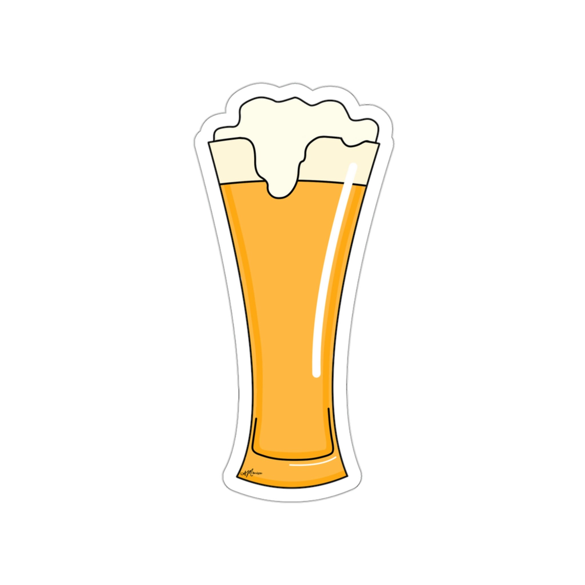 Tall Slim Fun Cute Beer Die-cut Sticker Decal Sticker for Beer Lovers ...