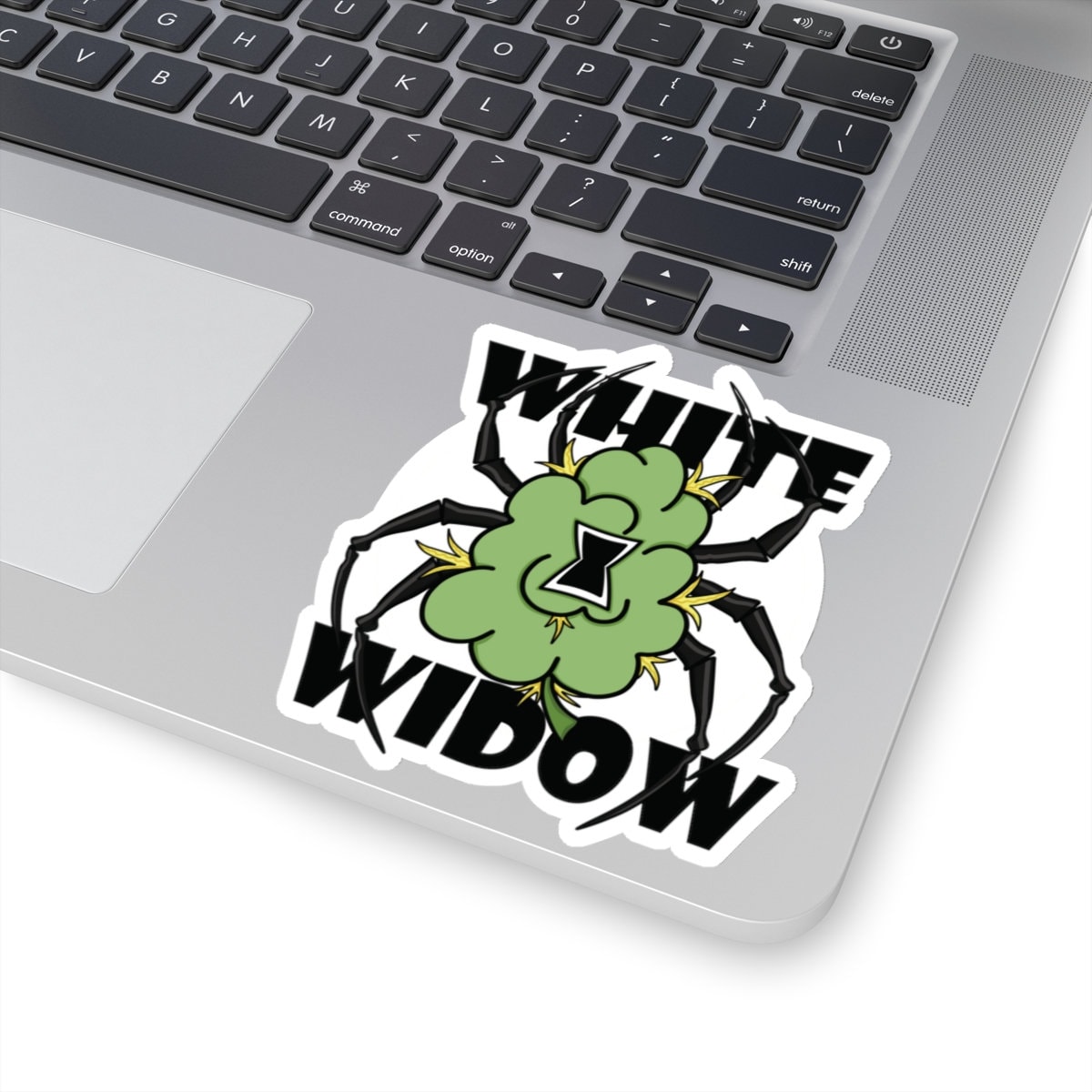 White Widow Strain Kiss-cut Sticker Weed Label Marijuana Decal Cool ...