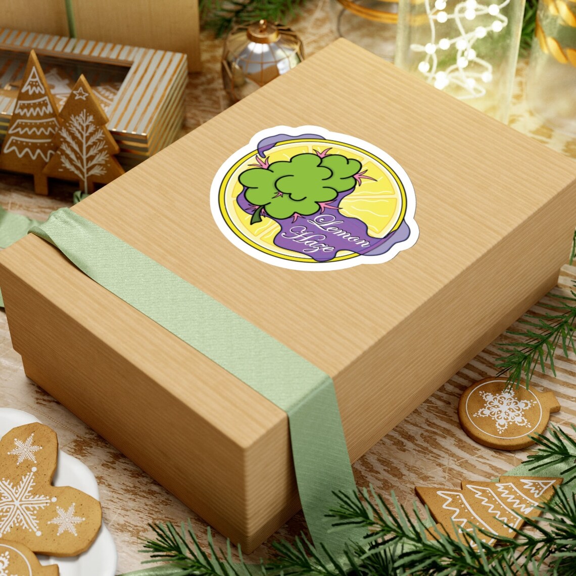 Lemon Haze Strain Kiss-cut Sticker Pink Lemonade Weed Label Marijuana ...