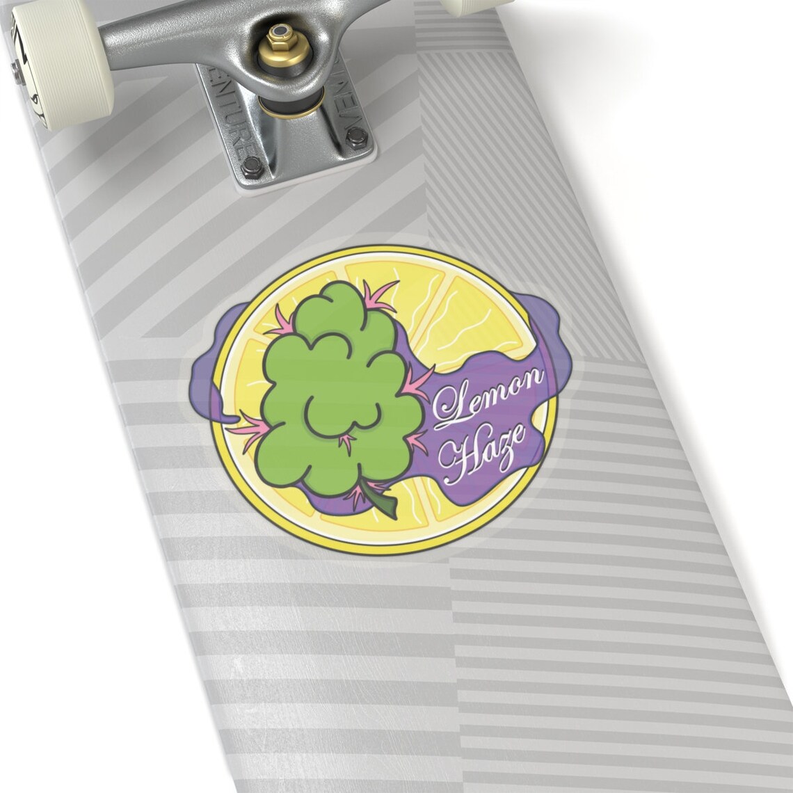 Lemon Haze Strain Kiss-cut Sticker Pink Lemonade Weed Label Marijuana ...