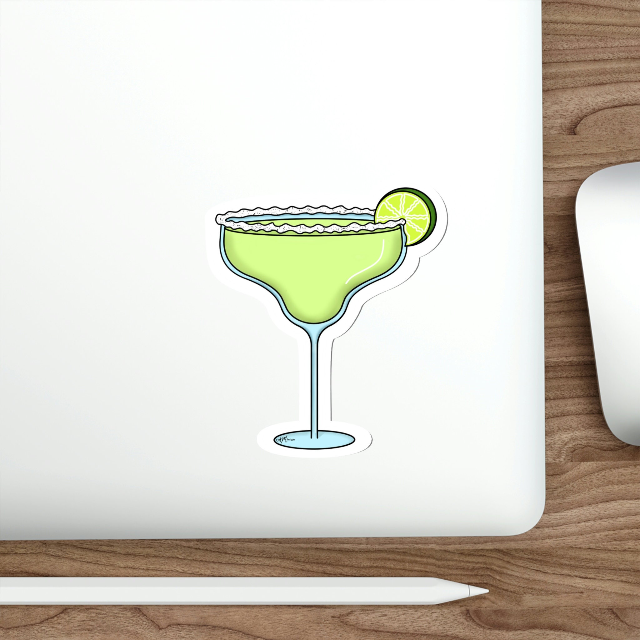 Simple Cute Lime Margarita Die-cut Sticker | Fun Decal | Margarita ...