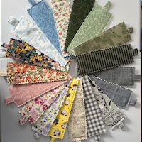 Fabric Bookmarks (set of 3) - Etsy