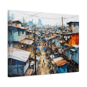 Hues of Manila Canvas Art Print - Filipino Art, Philippine Slums, Pinoy ...