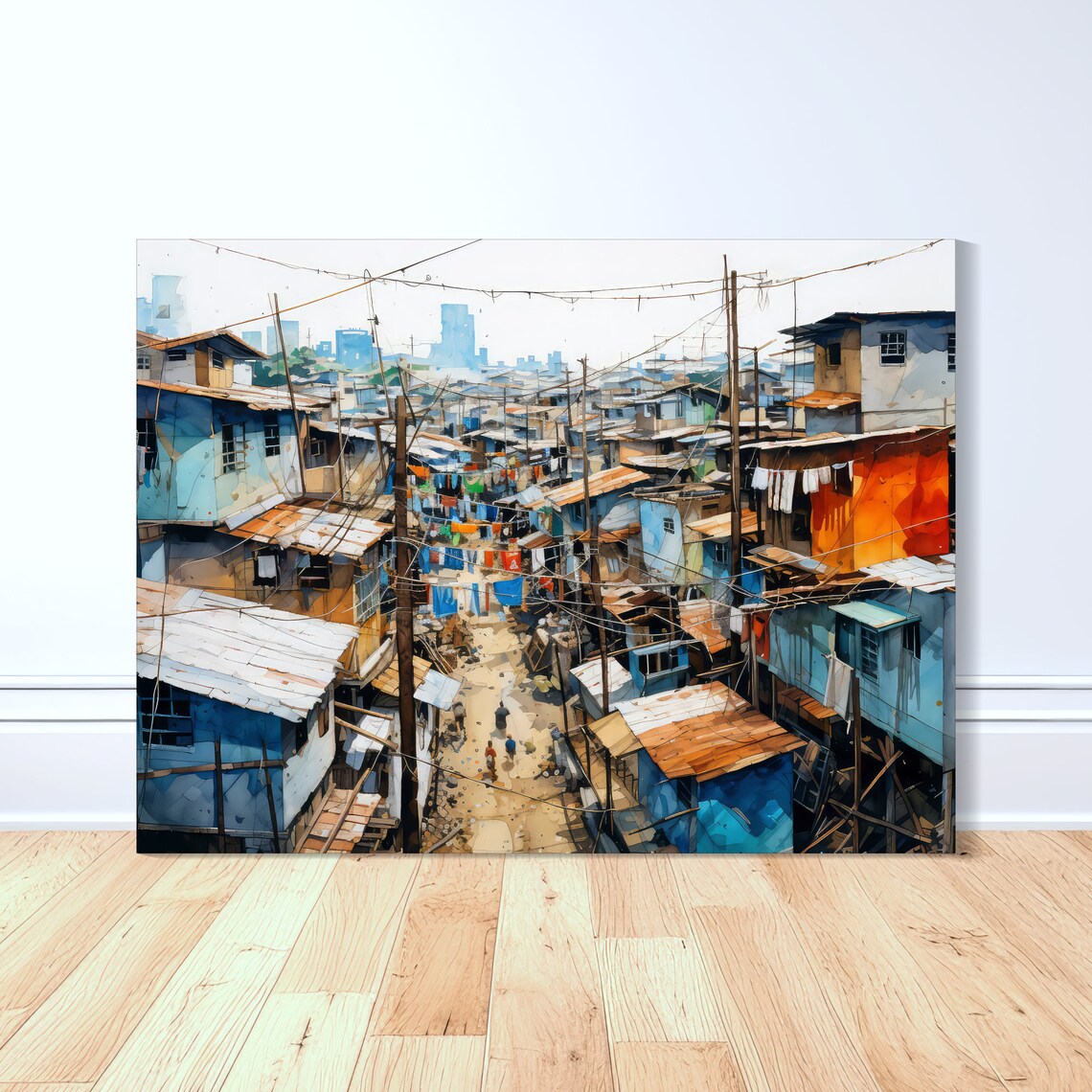 Hues of Manila Canvas Art Print - Filipino Art, Philippine Slums, Pinoy ...