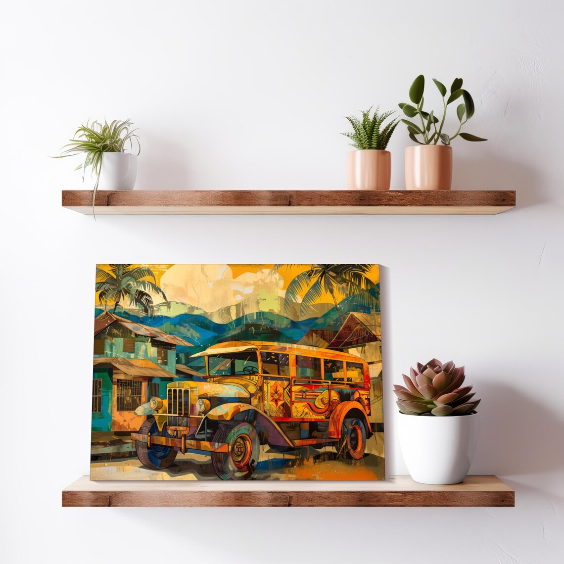 Folk Jeepney Canvas Art Print - Filipino Art, Philippines Art, Pinoy ...