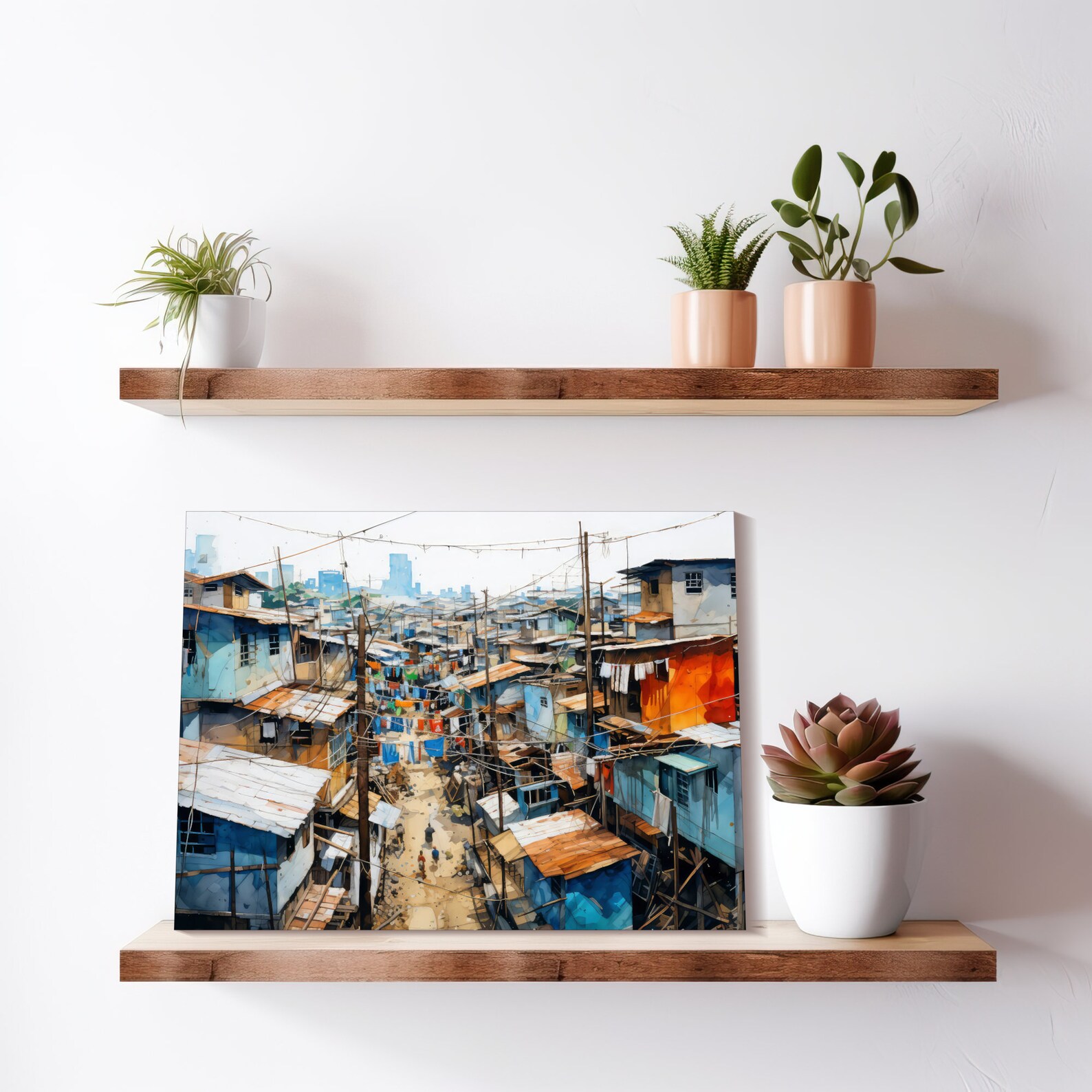 Hues of Manila Canvas Art Print, Filipino Art, Philippine Slums, Pinoy ...