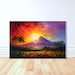 Mount Mayon Sunset Glow Canvas Art Print, Philippines Art, Oil Painting ...