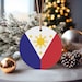 Philippines Flag Christmas Ornament - Ceramic, Vertical Filipino Flag ...