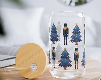 Pink Coquette Gingerbread 16oz Sipper Glass Wrap, Holiday Festive Mug ...