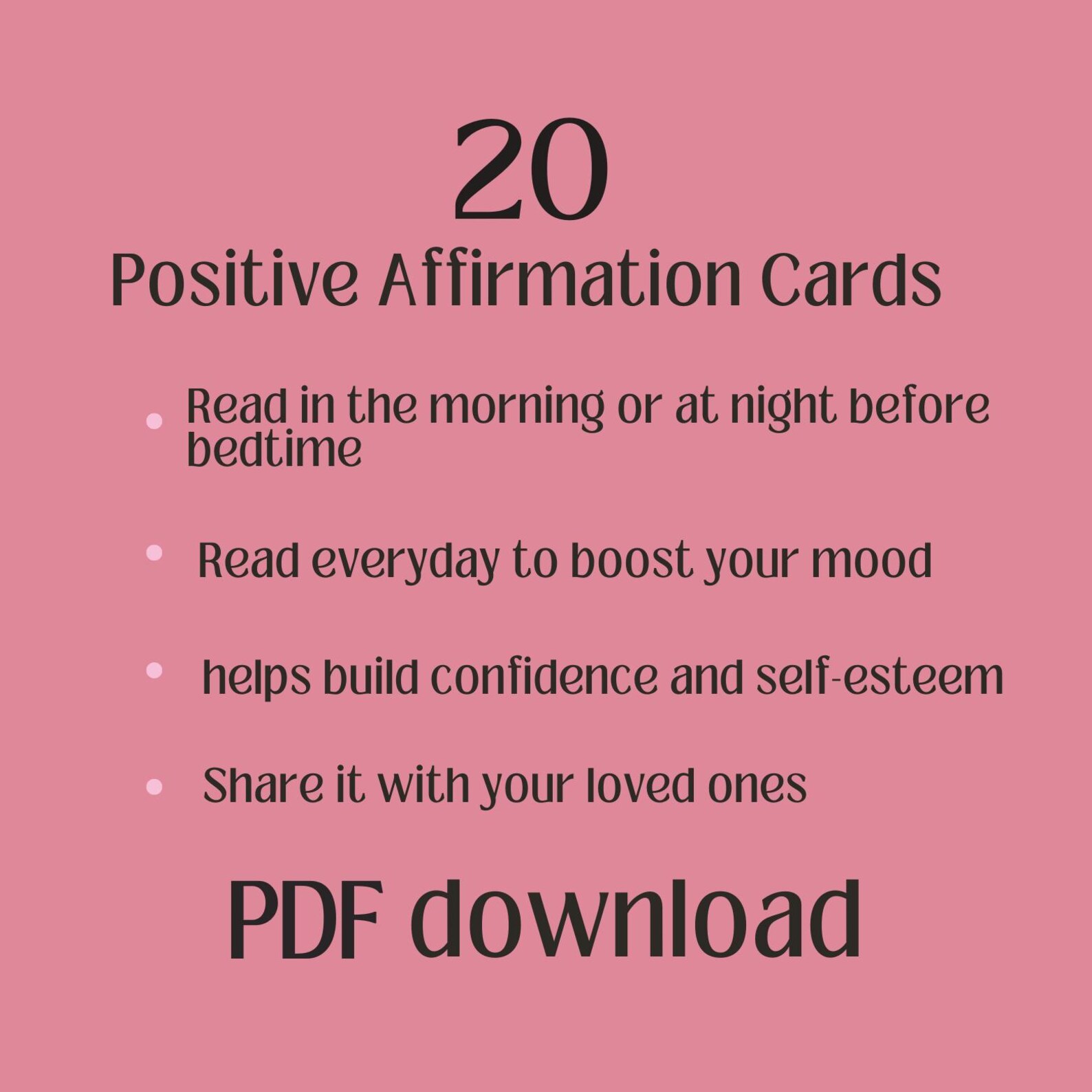 Positive Affirmation Cards, Self-love, Affirmation Cards, Anxiety ...