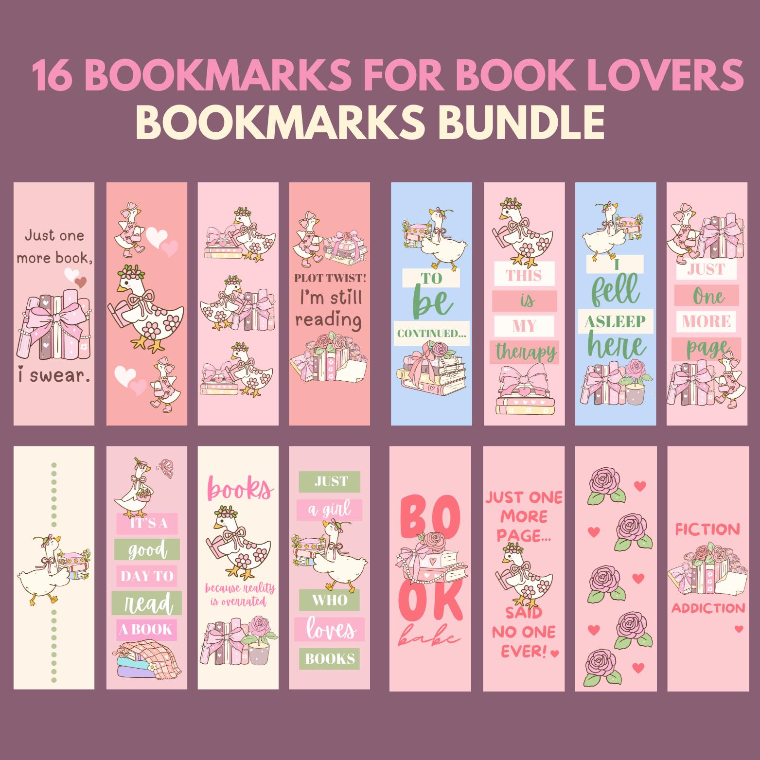 Silly Goose Bookmarks: Playful Coquette Design (digital Download PDF ...