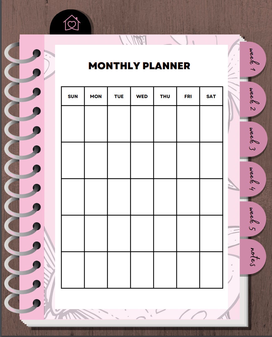 Monthly Planner, Undated Planner, Weekly Pages, Daily Pages, Notes ...