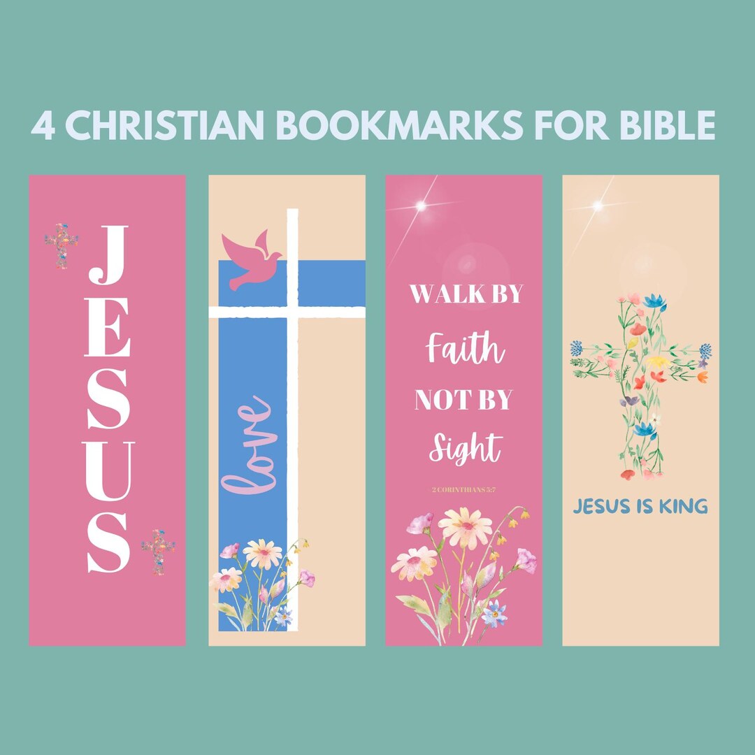 Christian Scripture Bookmarks: Bible Verse Set (PDF & PNG) - Etsy
