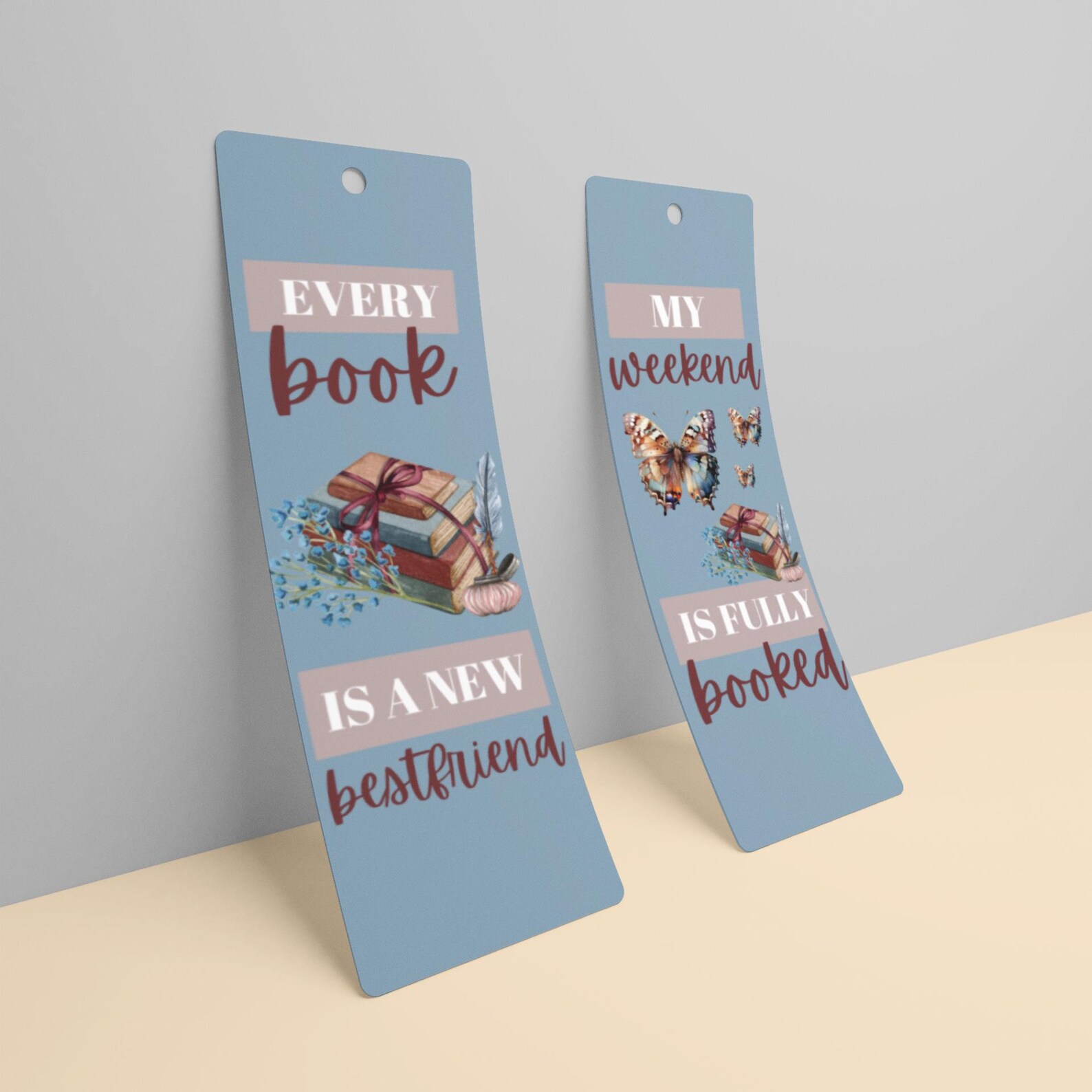 4 Bookmarks for Bookaholics | Digital Download PDF & PNG Files - Etsy