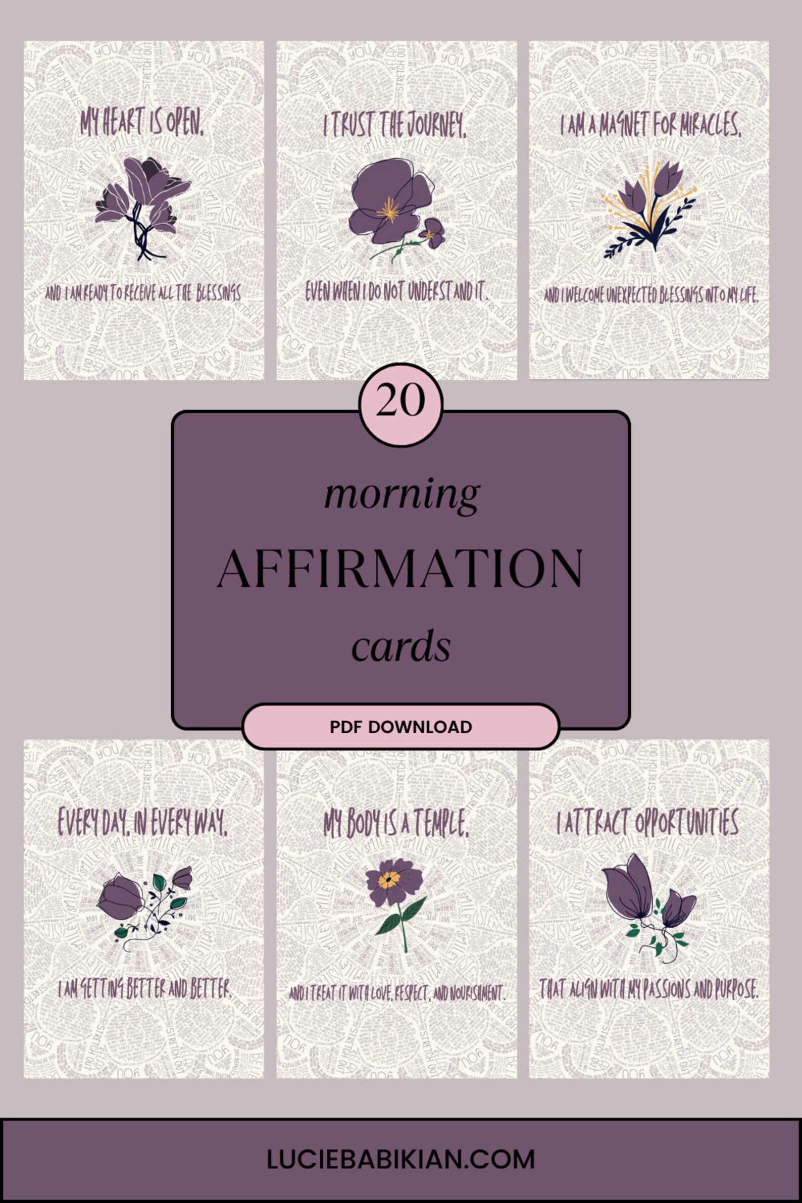 Morning Motivation,positive Affirmations, Positive Affirmation Cards ...