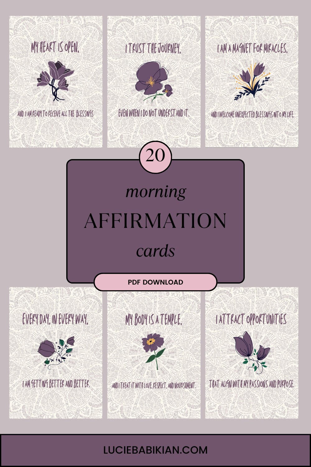Morning Motivation,positive Affirmations, Positive Affirmation Cards ...