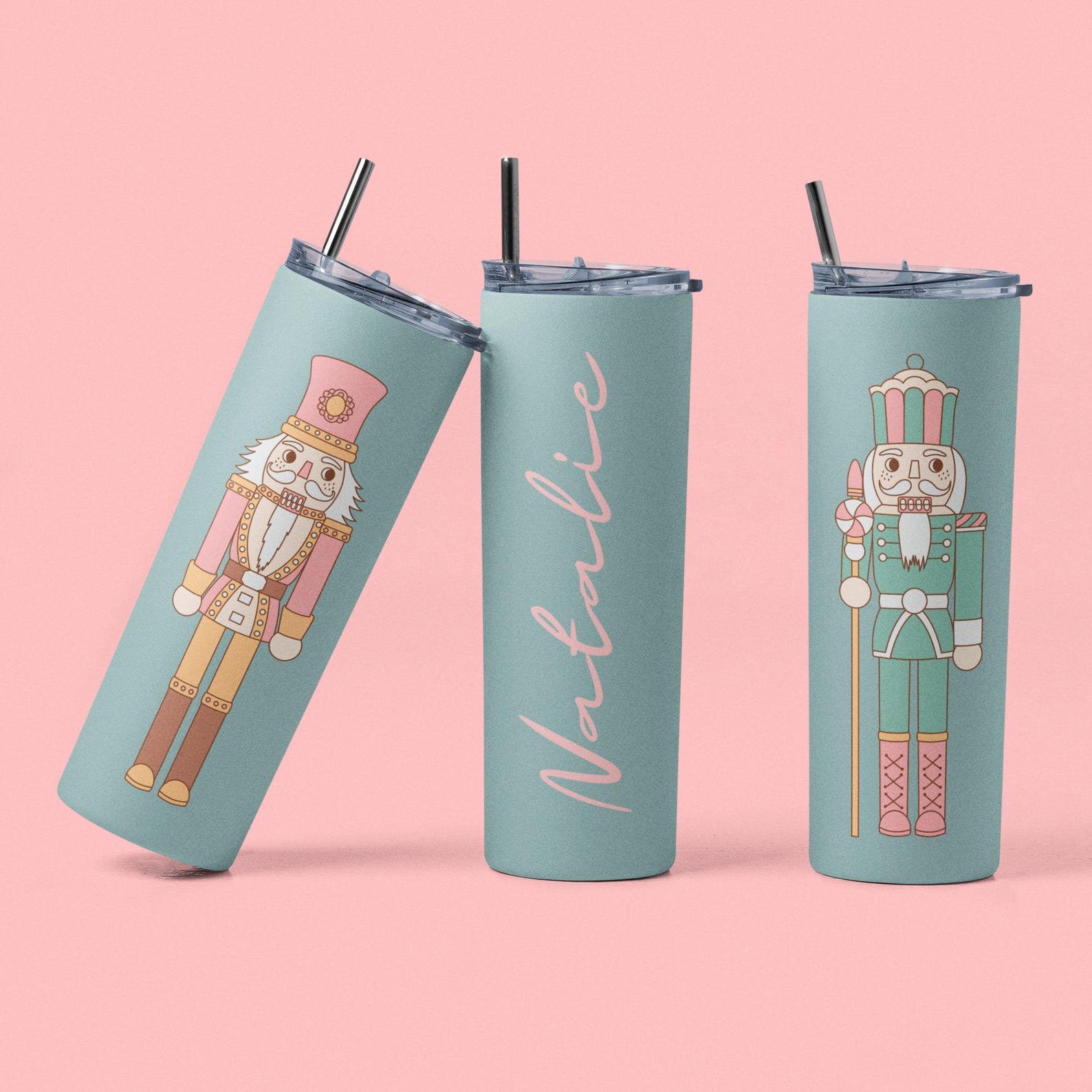 Personalised Christmas Skinny Tumbler Wrap 20oz | Custom Name | Christmas Nutcracker Vibes | PNG ...