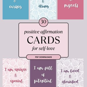 Positive Affirmation Cards, Self-love, Affirmation Cards, Anxiety ...