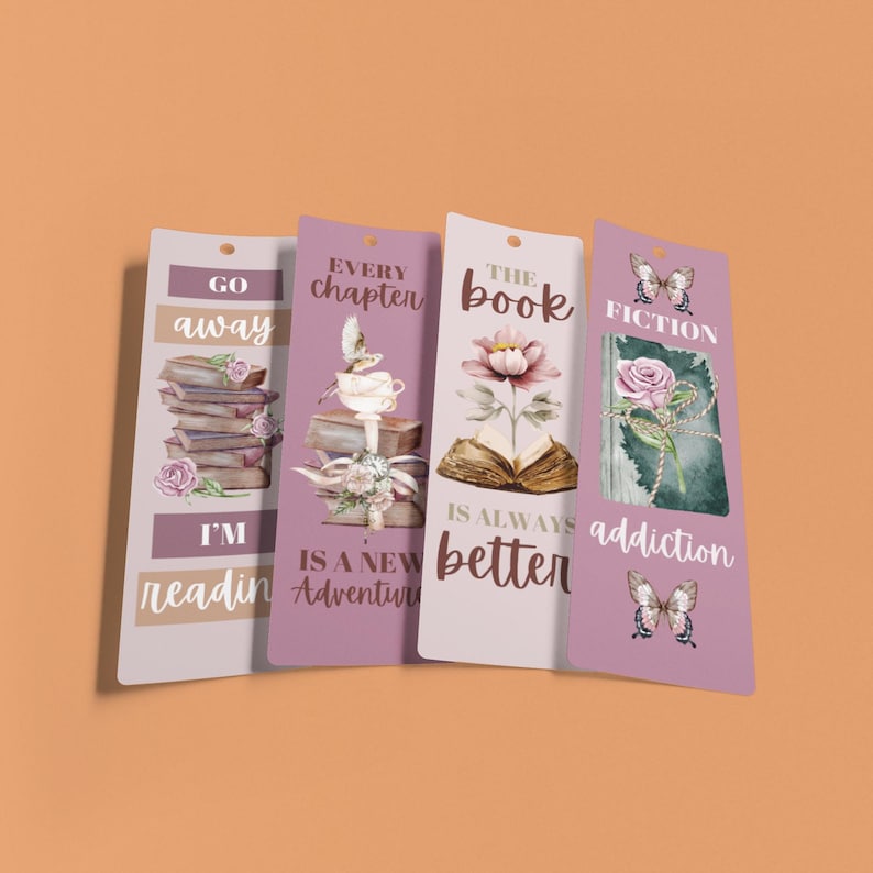 Bookmarks Bundle | Book Lovers | 16 Bookmarks for Bookoholics | Digital ...