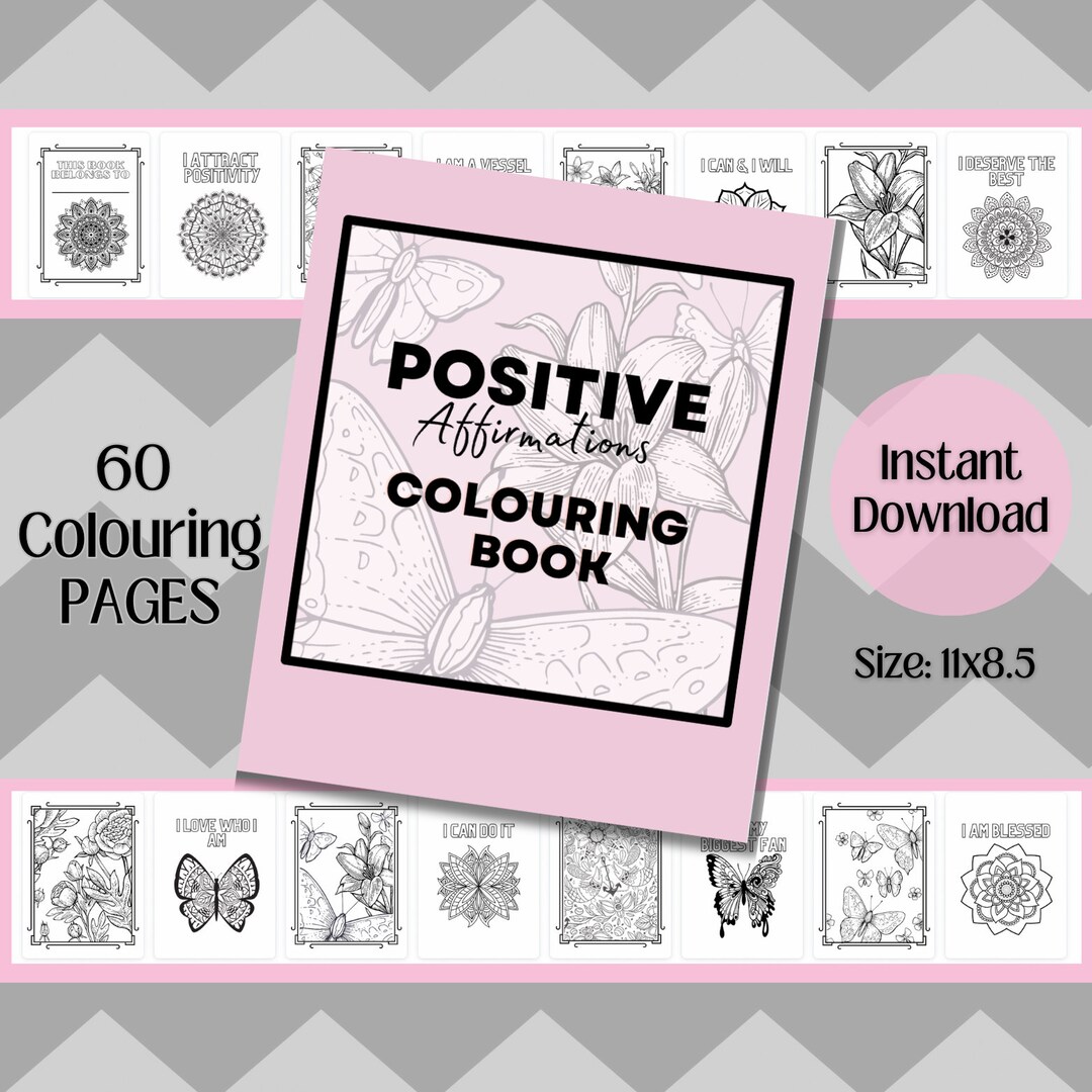 Mental Health Positive Affirmations, Download Pages, Download Colouring ...