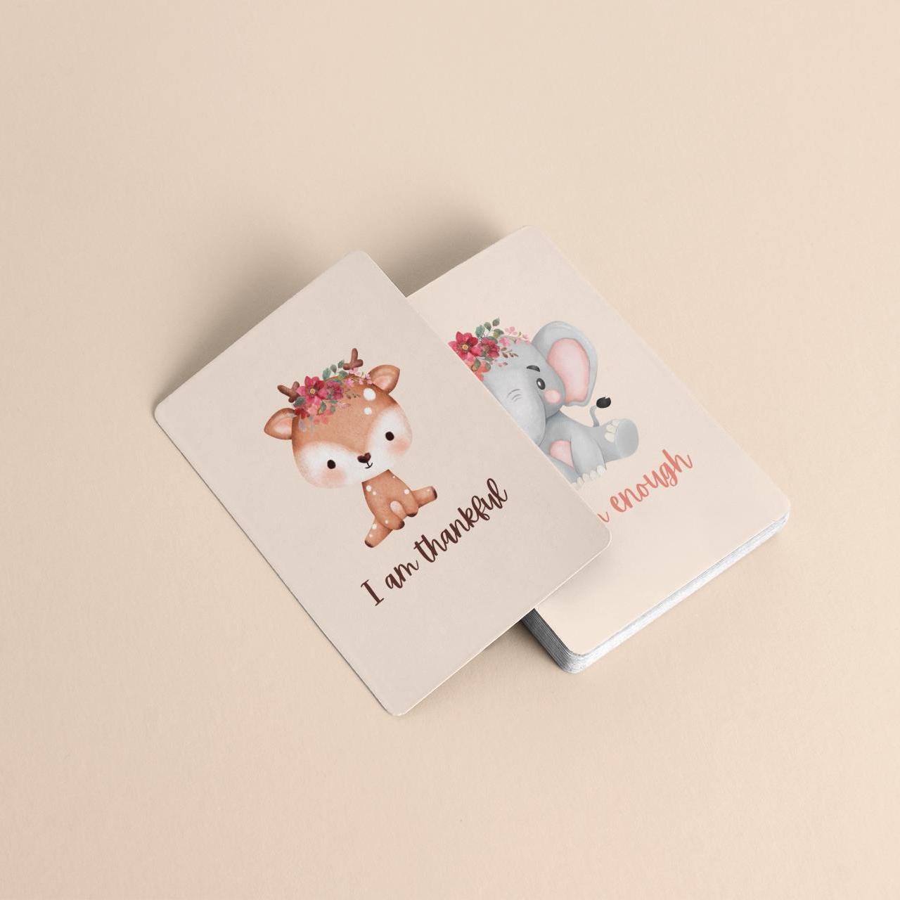Kids Animal Affirmation Cards | 20 Printable Encouragement Cards (PDF ...