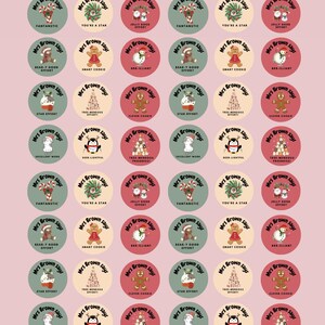 Christmas Reward Stickers: Teacher Well Done Stickers (PDF Download) - Etsy