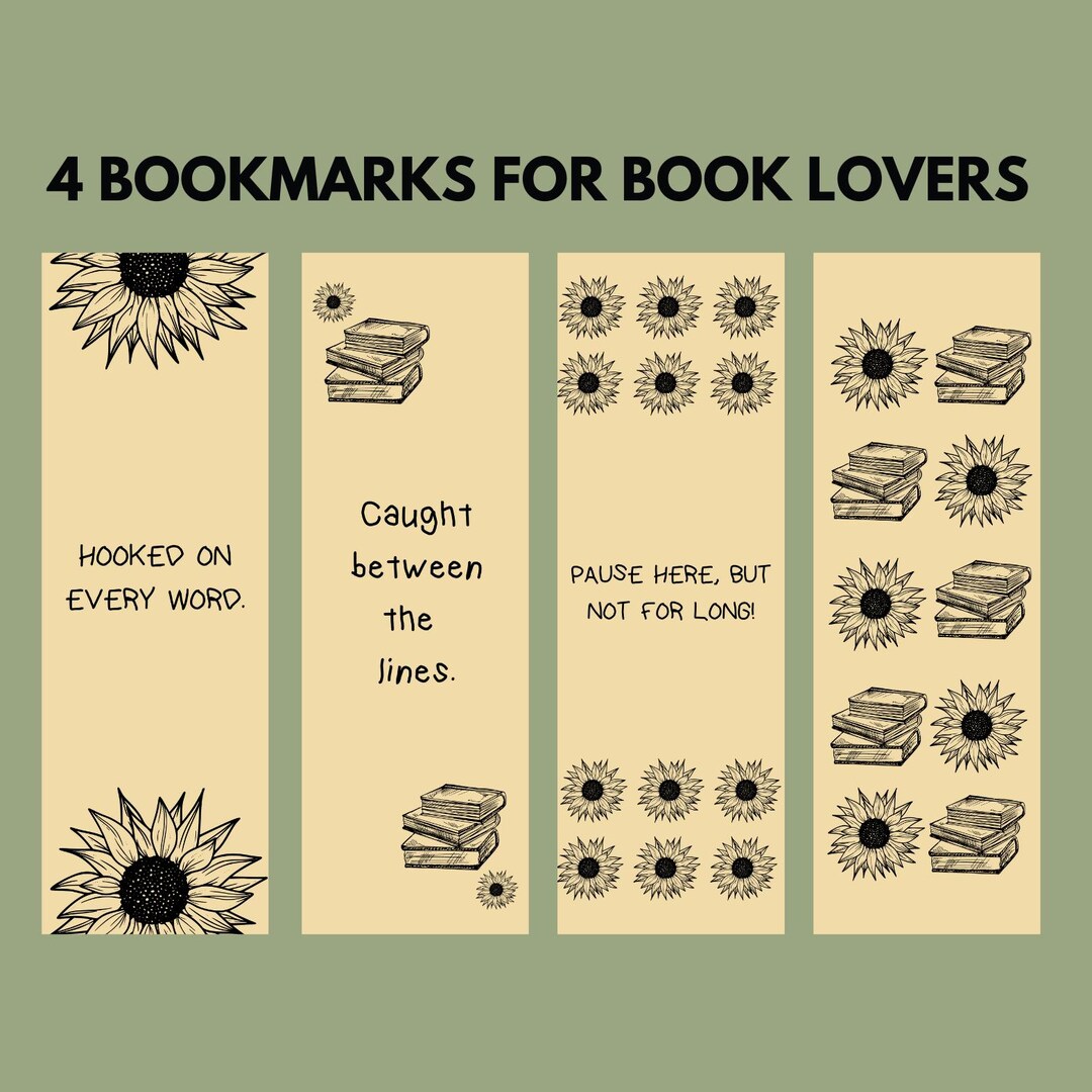 Hooked on Every Word | Book Mark | Cat Lovers Bookmark | Line Art ...