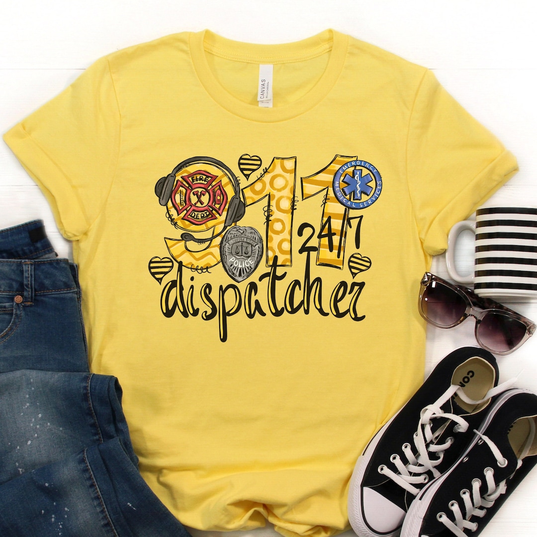 Dispatcher Tshirt, 911 Operator, 911 Dispatcher Shirt, Unsung Heroes ...