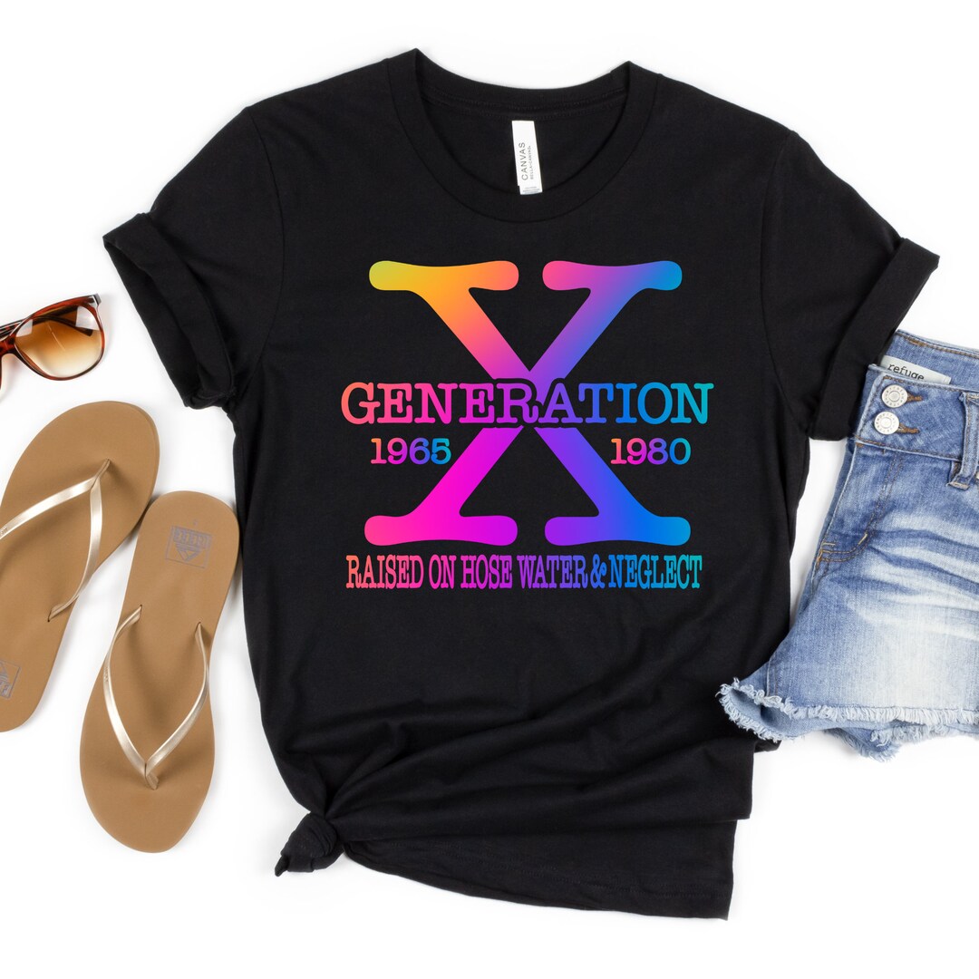 Gen X Shirt, Funny Tshirt, Plus Size Graphic Tshirt, Multicolor Graphic ...