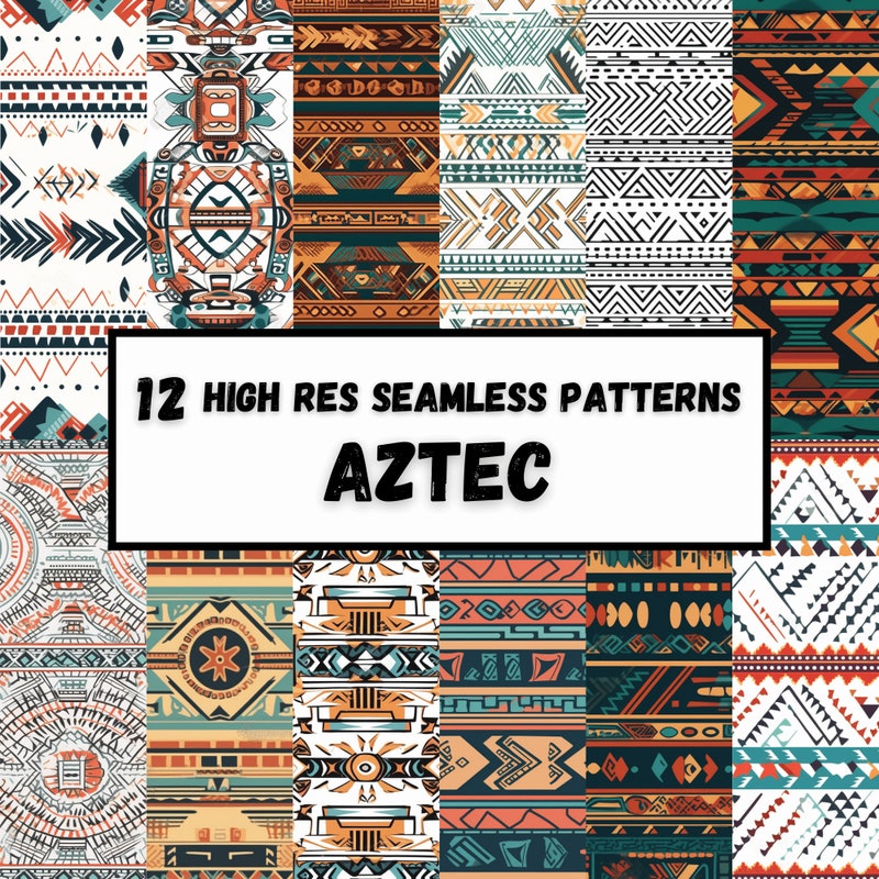 Aztec Wallpaper - Etsy